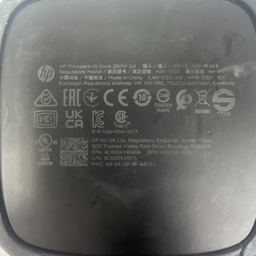 HP ThunderBolt Dock 280W G4 HQ-TRE (No Power Supply) #5 | eBay