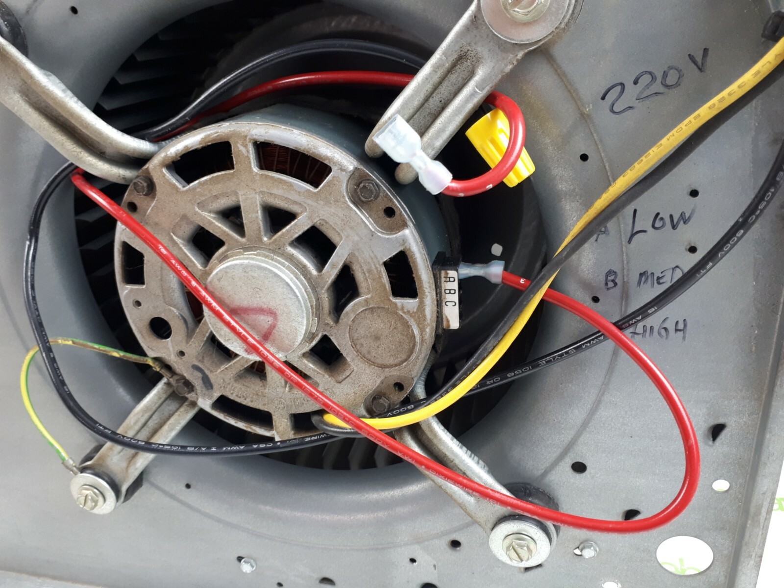 Furnace Blower Motor & Fan Housing Assembly 3 speed 220V 11" wide | eBay