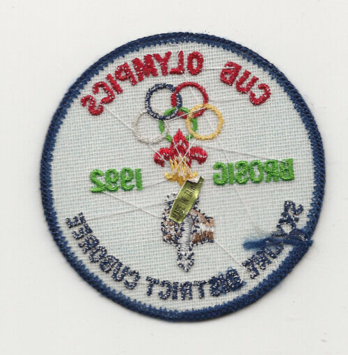 SKYLINE DISTRICT CUB o REE patch / BROSIG 1992 OLYMPICS - Boy Scout BSA ...