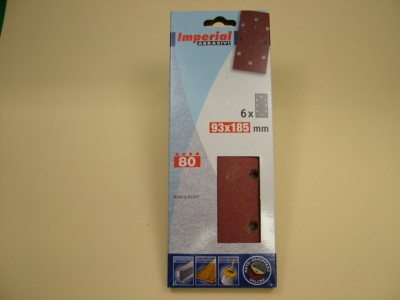 Orbital sanding sheets hook&loop 93x185 pk.6 med. Black&Decker Worx ...