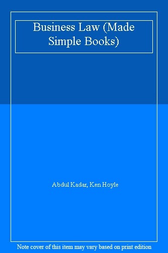 Business Law (Made Simple Books) By Abdul Kadar, Ken Hoyle | eBay