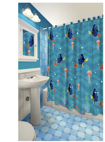 Disney Dory Finding Nemo Shower Curtain and Hooks Set | eBay
