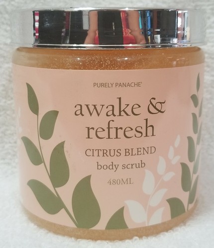 Purely Panache CITRUS BLEND Body Scrub Awake & Refresh Jar Full Size ...