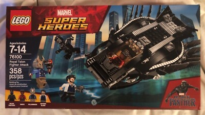 Lego 76100 Royal Talon Fighter Attack Black Panther Marvel Super Heroes ...
