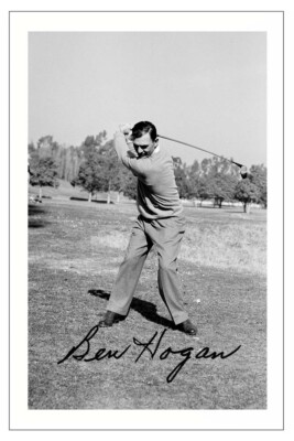 BEN HOGAN Signed Autograph PHOTO Fan Gift Signature Print GOLF British ...