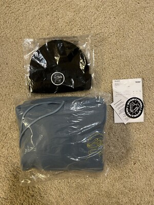 Invisible Friends Merch Bundle Blue Hoodie Size Large and Black Beanie ...