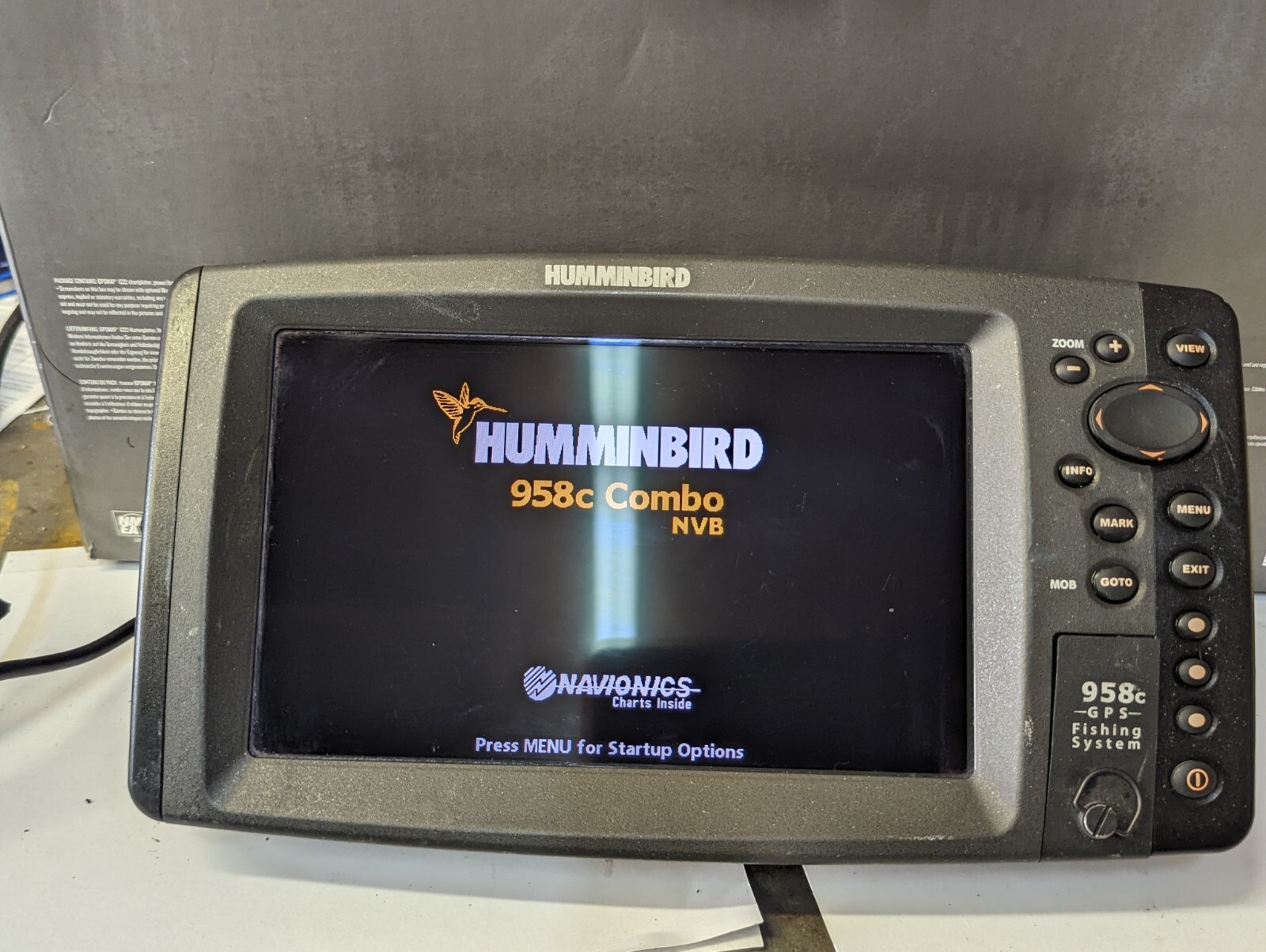 HUMMINBIRD 958C GPS FISHING SYSTEM Head Unit Only Tested | eBay