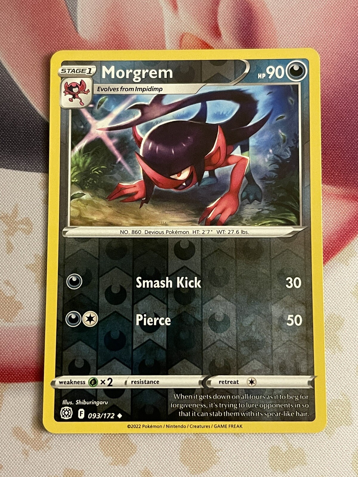 Pokémon TCG Morgrem Brilliant Stars 093/172 Reverse Holo Uncommon | eBay