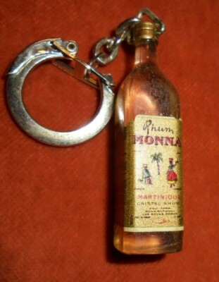 Porte-clés Key ring Rhum MONNA Martinique bouteille 50 mm Haut n° 2 | eBay