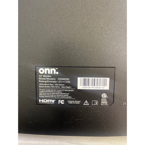 Onn. 32" FHD 1920 x 1080p 75hz Bezel-Less Monitor w 6 ft HDMI Cable ...