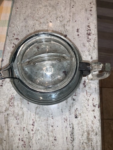 VTG PYREX Flameware 8446-B Glass 6 Cup Stove Top Coffee/Tea Pot Kettle ...