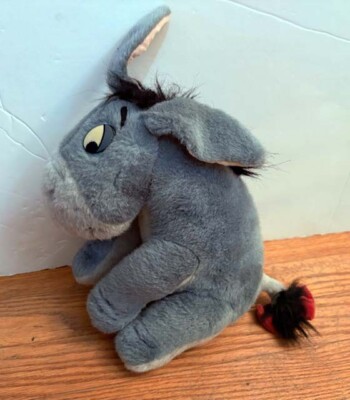 Vintage Disney Store Eeyore Donkey Winnie The Pooh Plush Stuffed Animal ...