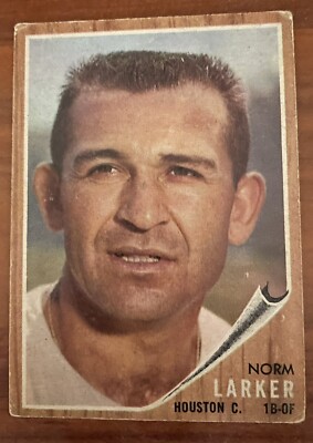 1962 Topps Norm Larker, VINTAGE Card#23,2x All-Star, World Series ...