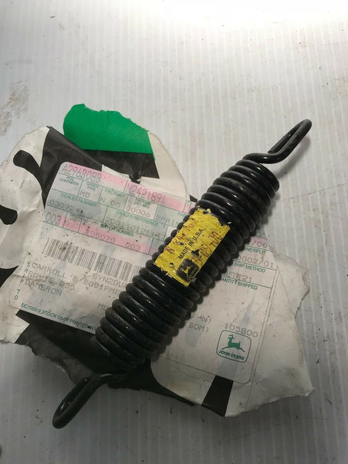 N242189 GENUINE John Deere SPRING Replace A41490 & L1593 | eBay