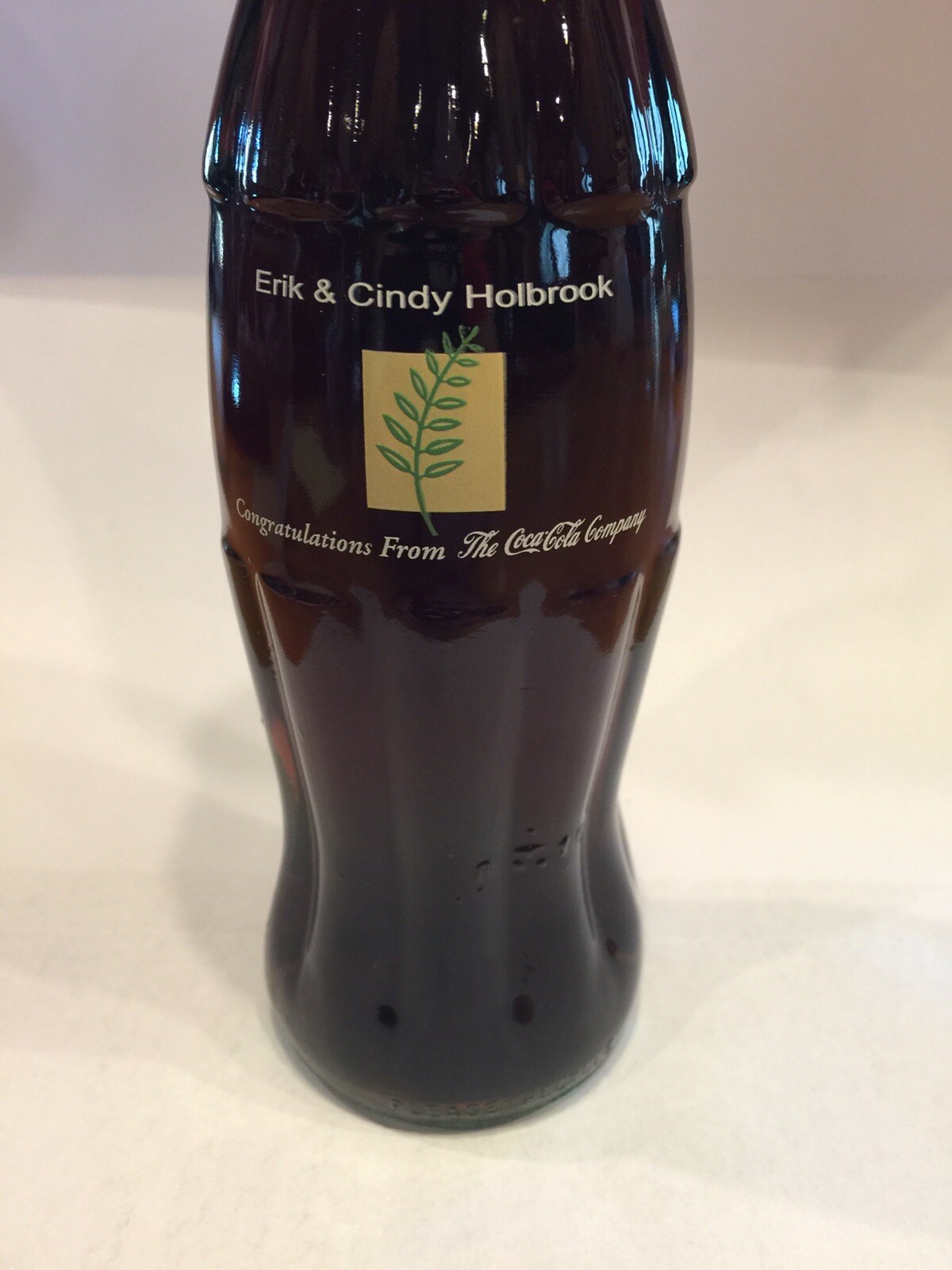 Coca-Cola Coke Bottle 1999 Erik & Cindy Holbrook Wedding Rare | eBay