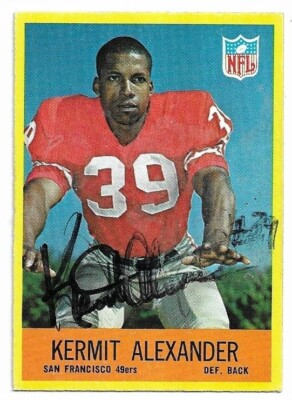 KERMIT ALEXANDER 1967 Philadelphia Signed Autographed card San ...