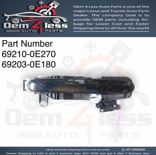 TOYOTA GRAND HIGHLANDER BACK RIGHT EXTERIOR DOOR HANDLE 69210-0E270 ...