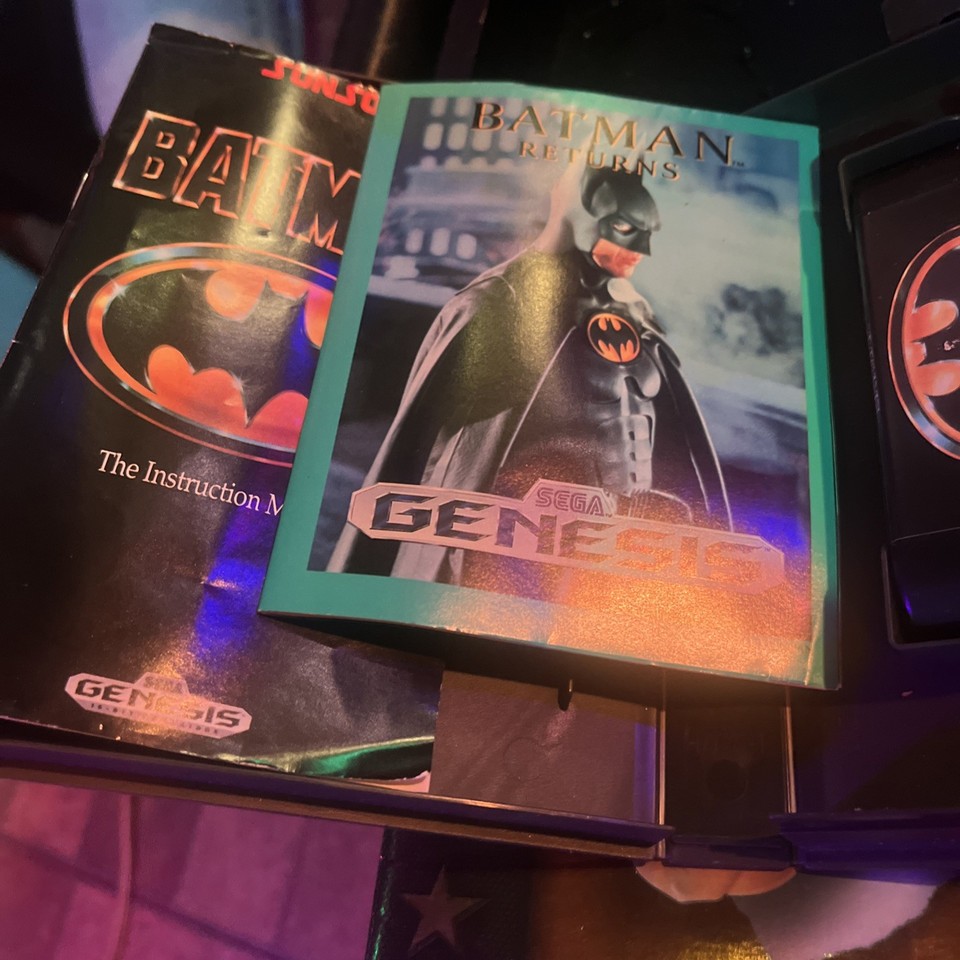 Batman The Video Game Sega Genesis CiB 1989 Sunsoft Official Authentic ...