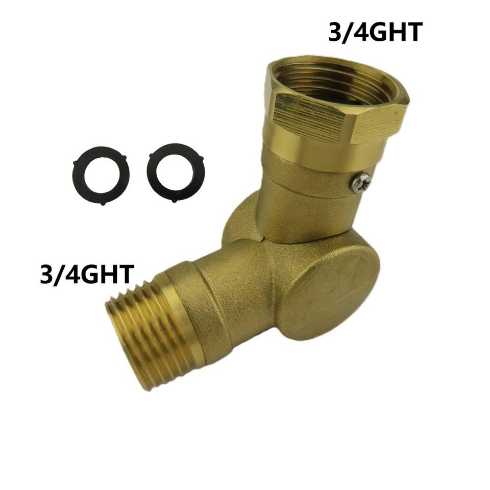 Brass Swivel Connector for Garden Hoses Adjustable 180 and 360 Degree ...