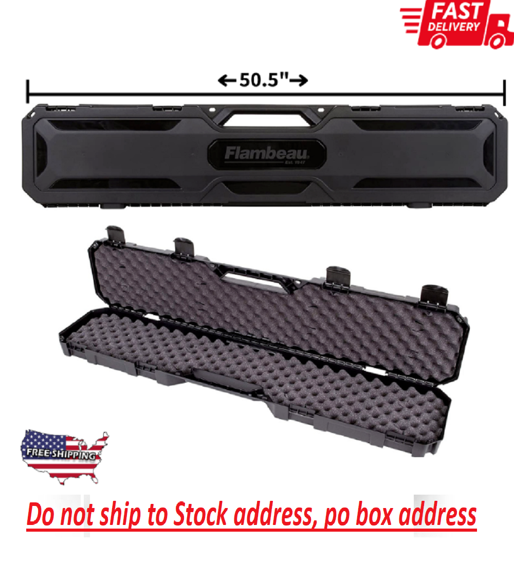 Rifle Shotgun Hard Carry Case Single Gun Storage Box Padded Tactical ...
