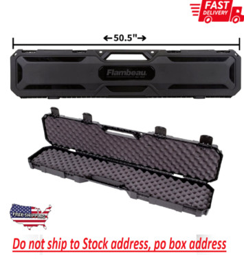 Rifle Shotgun Hard Carry Case Single Gun Storage Box Padded Tactical ...