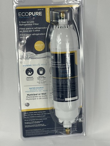 ECOPURE EPINL30 5-Year In-Line Refrigerator Filter NEW Sealed | eBay