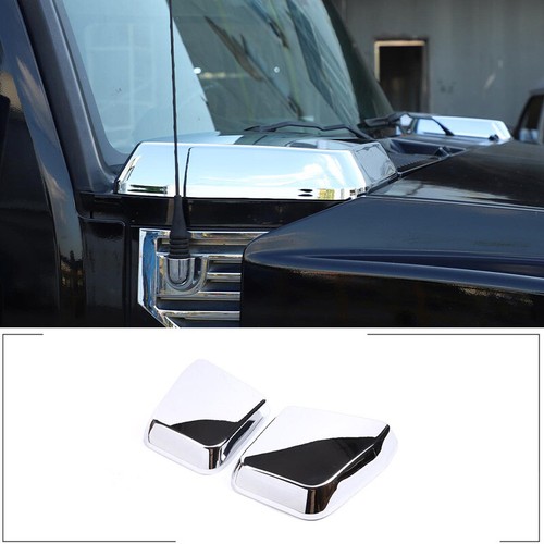 Fit FOR HUMMER H2 2003-2009 SILVER SIDE AIR INTAKE HOOD VENT COVER TRIM ...