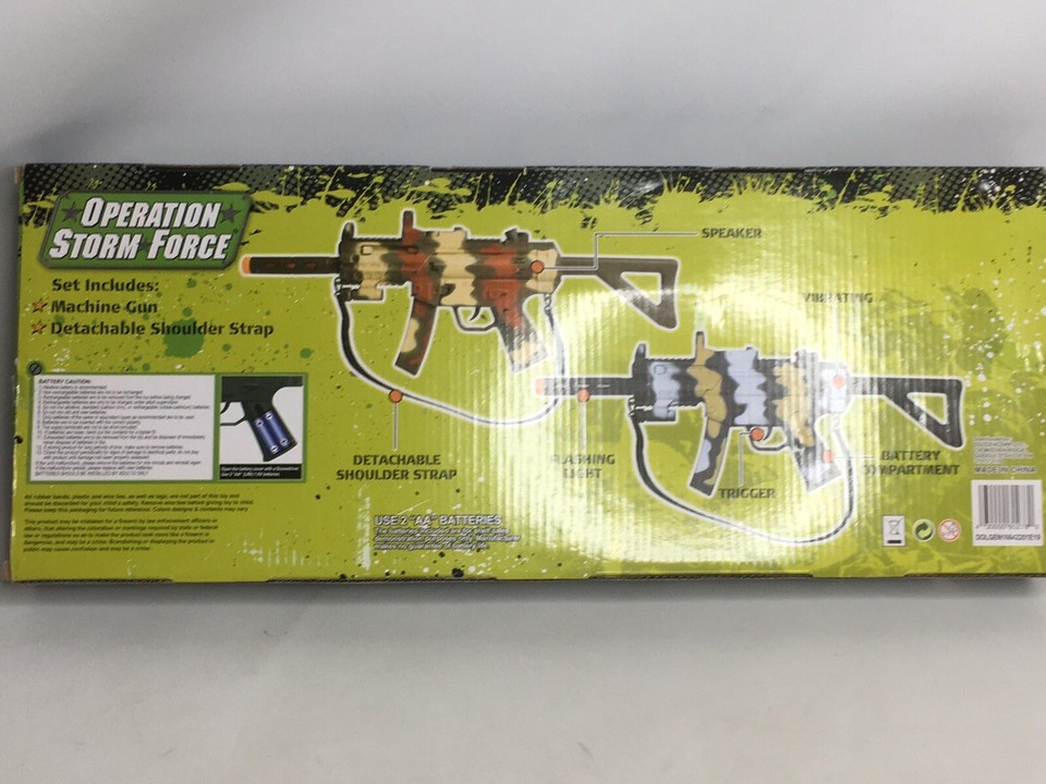 Operation Storm Force Light Up Toy Gun Military Rifle Kid Christmas ...