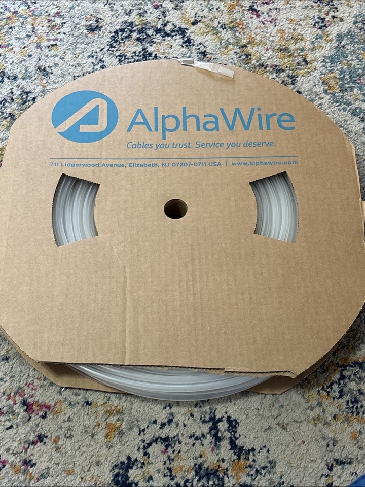 Alpha Wire FIT-221 1/4” CLEAR 250 Ft Heat Shrink Tubing 2:1shrink 250 ...