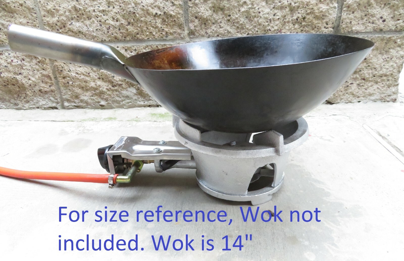 COMPACT 9" High Pressure Propane Cast Iron Power Stove Wok Burner w ...