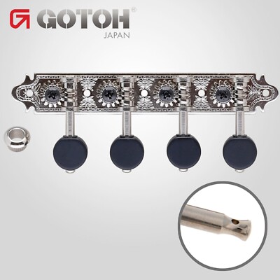 NEW Gotoh MA40 "A Style" Tuning Keys Mandolin Pegs Black Plastic ...