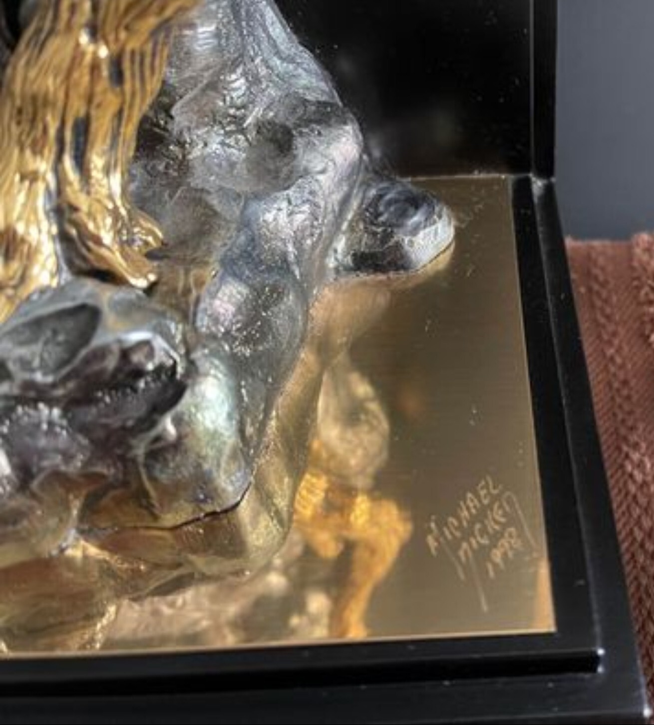 VERY RARE MICHAEL RICKER PEWTER "MEDICINE SPIRITS" INDIAN+EAGLE ...