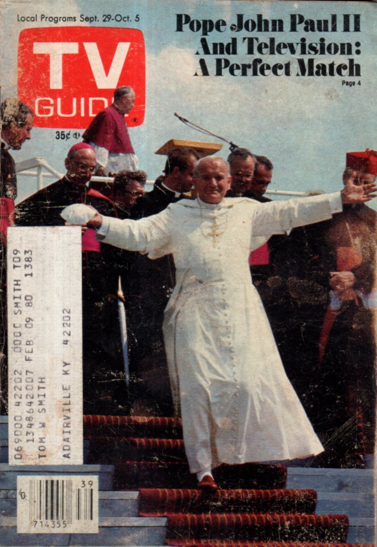 1979 TV Guide September 29 - Pope John Paul II; Susan Cupito; Robert ...