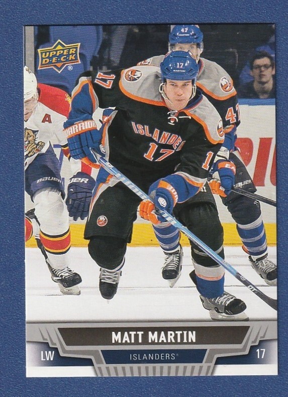 MATT MARTIN 2013-14 Upper Deck PROMO Arena Giveaway #NYI-3 Islanders ...