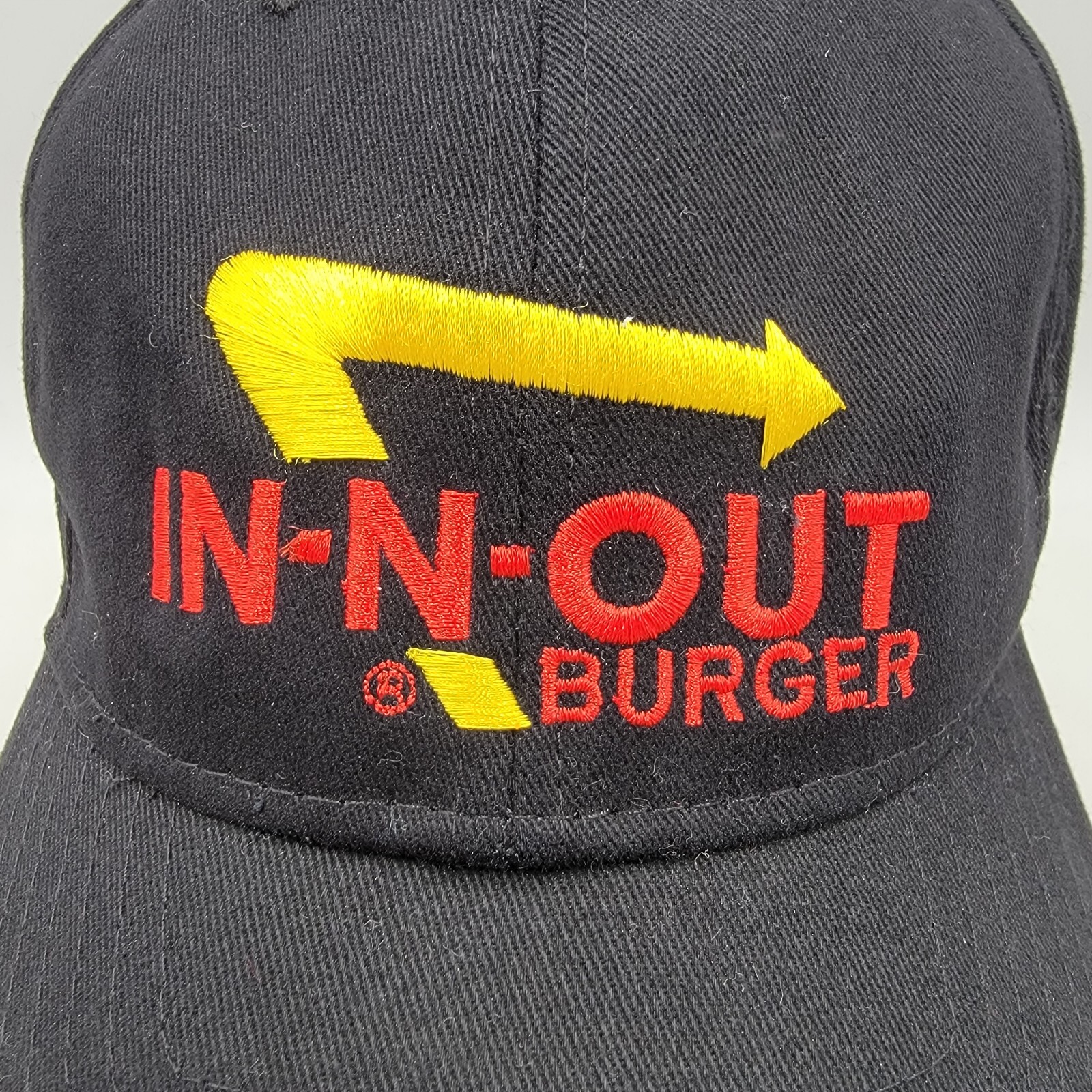 In-N-Out Burger Snapback Hat Black Baseball Cap Embroidered Logo J Wink ...