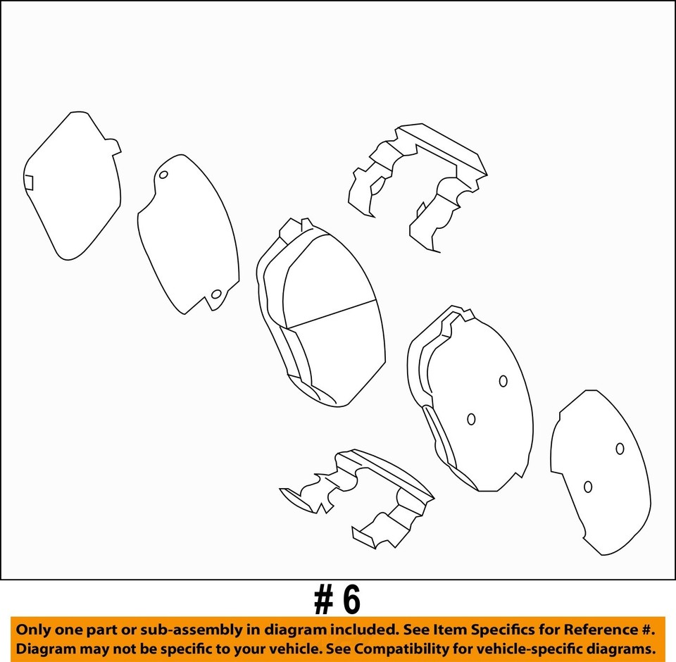 KIA OEM 17-18 Forte Front Suspension Brake Components-Brake Pads ...