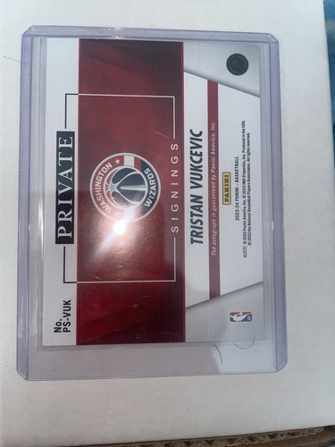 2023-24 Panini Private Signings #PS-VUK Tristan Vukcevic (AU, RC) | eBay