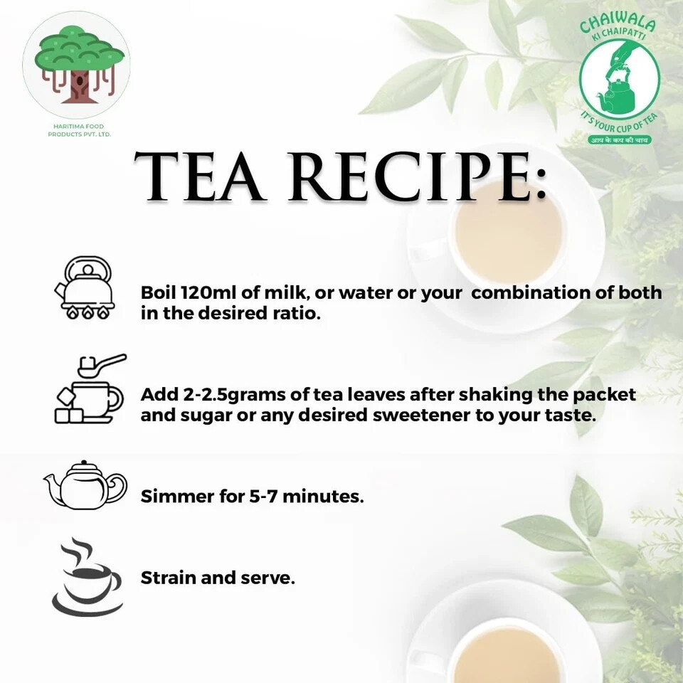 Haritima Chaiwala Ki Chaipatti Flavoured Tea 250g Free Shipping World ...