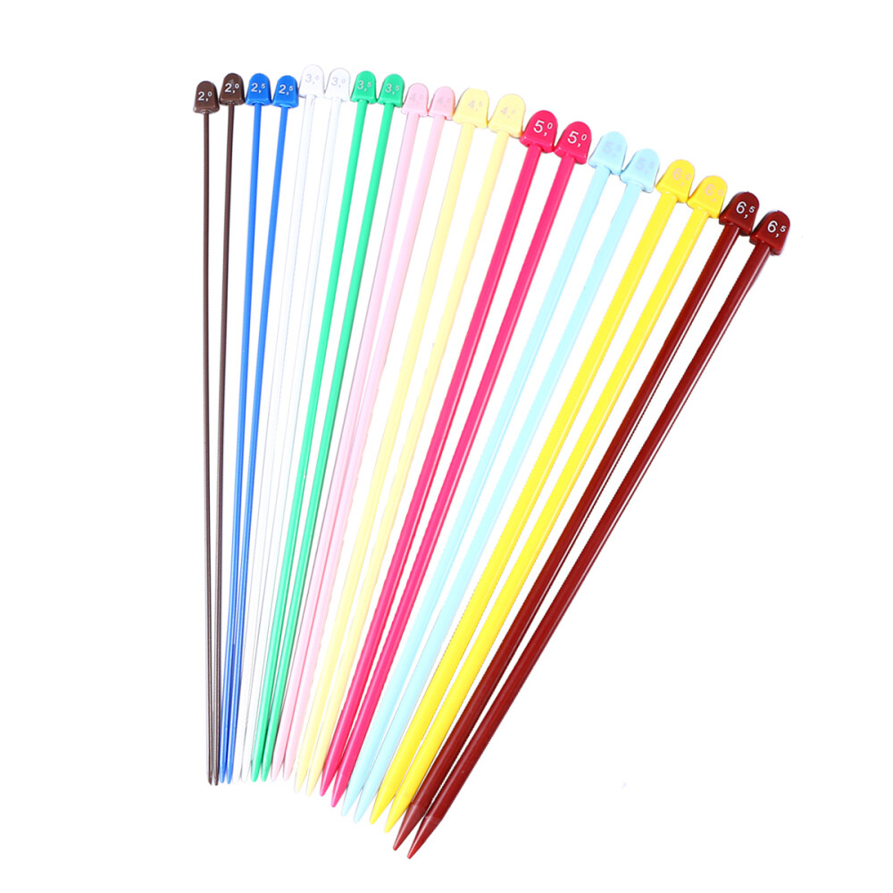 10 Pairs 25cm Steel Crochet Hooks Needles Yarn Knitting Sewing Hooks 2. ...