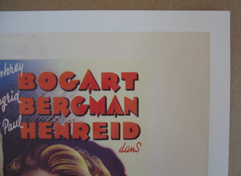 CASABLANCA (1942) Belgian Poster On Paper, Humphrey Bogart, Ingrid ...