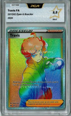 carte Pokémon PCA Travis 207/202 Épée & Bouclier 9,5 | eBay