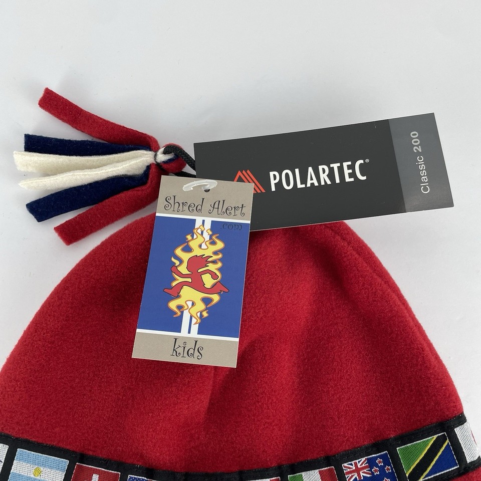 Y2K Shred Alert Beanie Skiing Snowboarding Winter Skull Cap Fleece ...