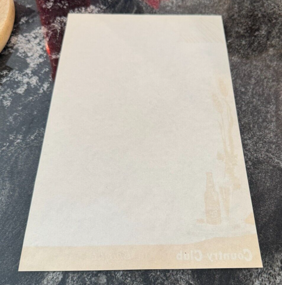 VINTAGE COUNTRY CLUB BEER PAPER MENU INSERT SHEET M.K GOEZ BREWING ST ...