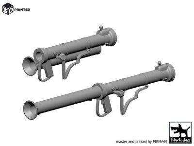 Black Dog 1/35 M20A1 Super Bazooka US Anti-Tank Rocket Launcher (4 pcs ...