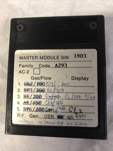 Lam Research Master Module , Receipt Module . ID-M12 | eBay