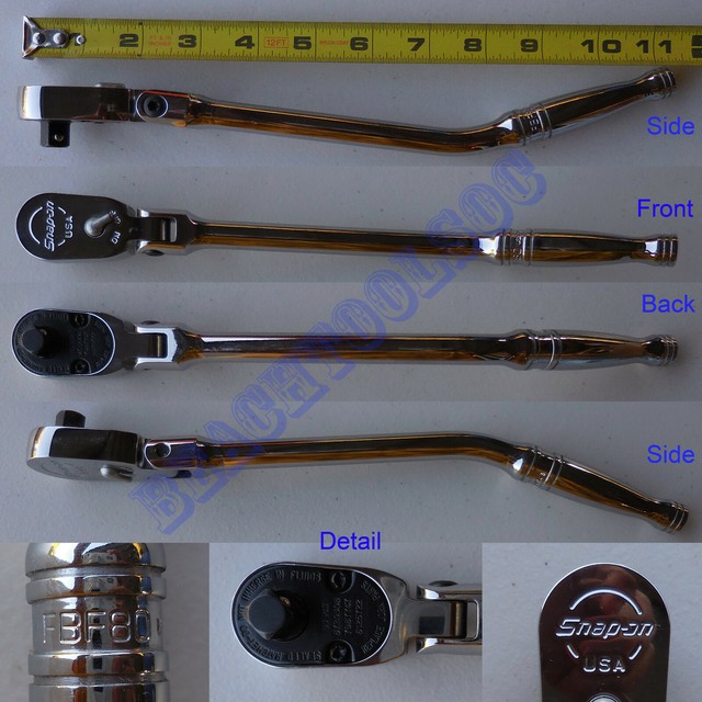 Snap-On Tools FBF80, 3/8" drive, Bent Handle Flex-Head Ratchet for sale ...