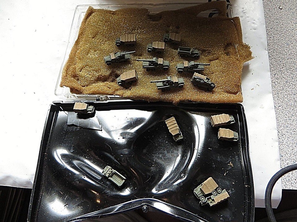 GHQ WWII Micro Armor 1/285 lot Truck painted U.S. recovery vehicles | eBay