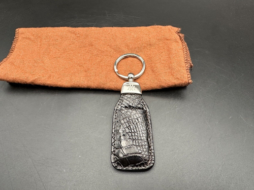 Mezlan Alligator crocodile Leather Key Ring Chain Dark Brown | eBay