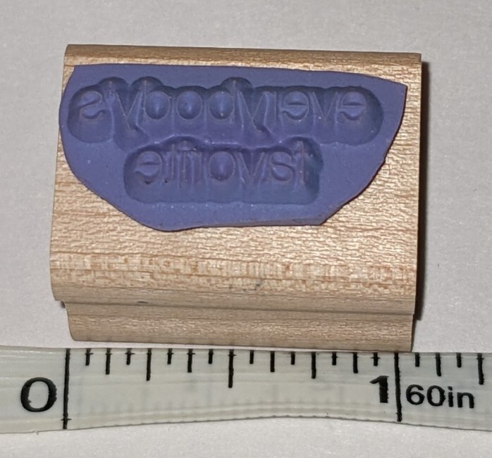 Stampin' Up CUTE CONVERSE Wood Mounted Rubber Stamp EVERYBODY'S ...