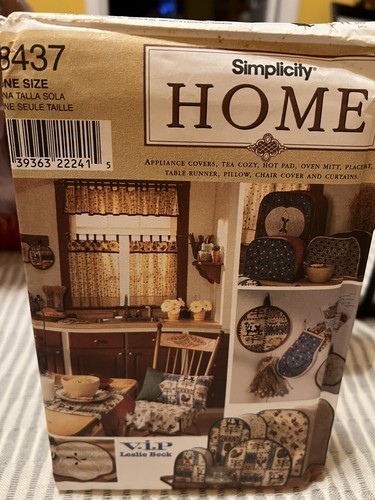 simplicity Home sewing pattern 8437 One Size uncut. | eBay